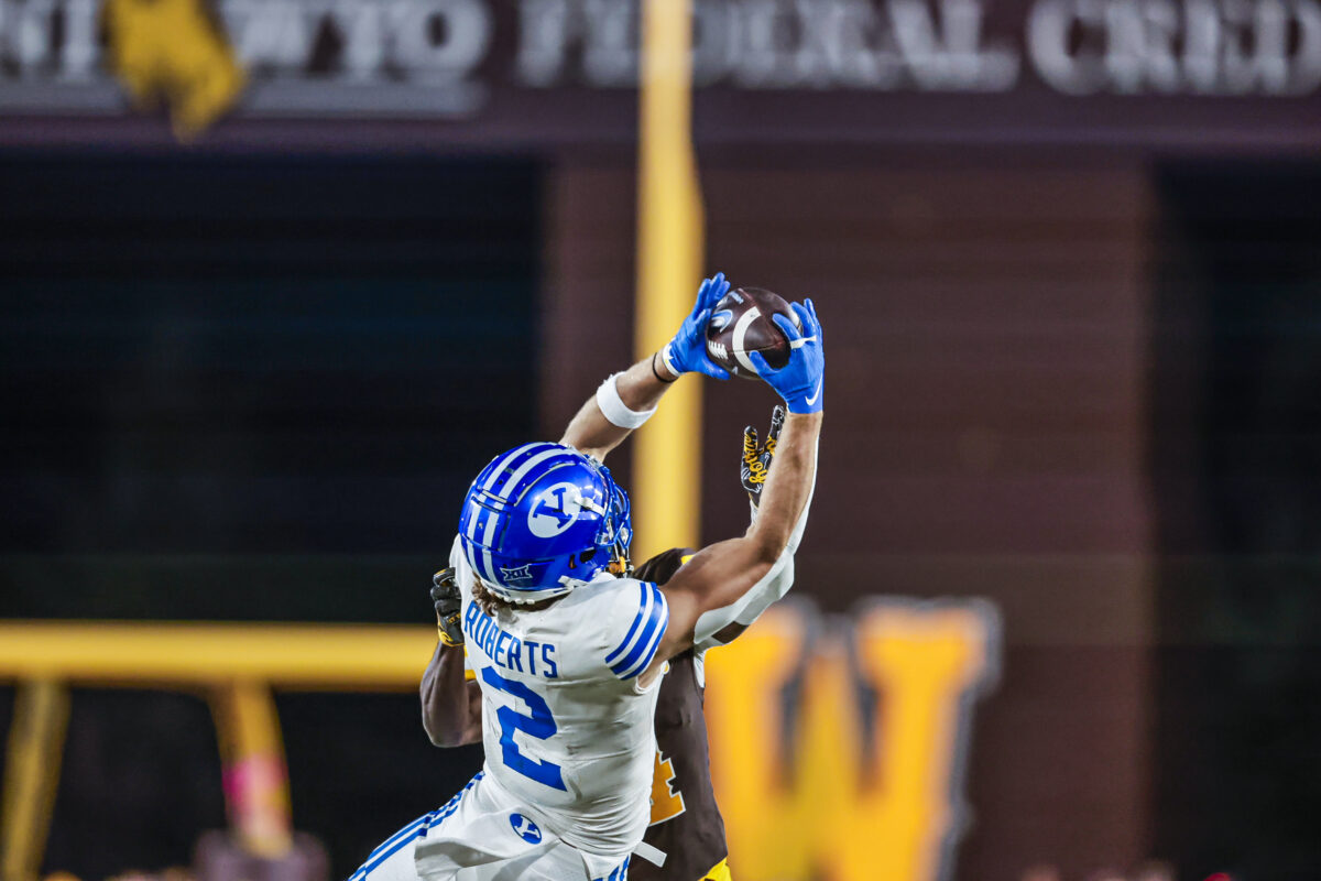 BYU WR Roberts lets his actions speak for him on football field | News ...
